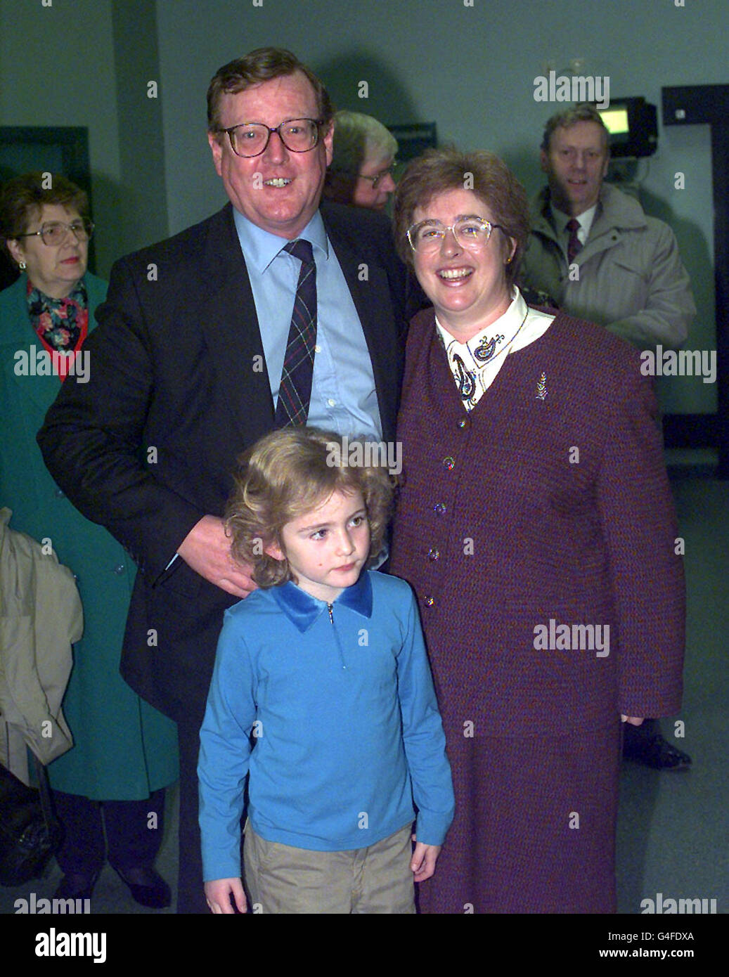 Northern Ireland First Minister David Trimble at Belfast City Airport ...
