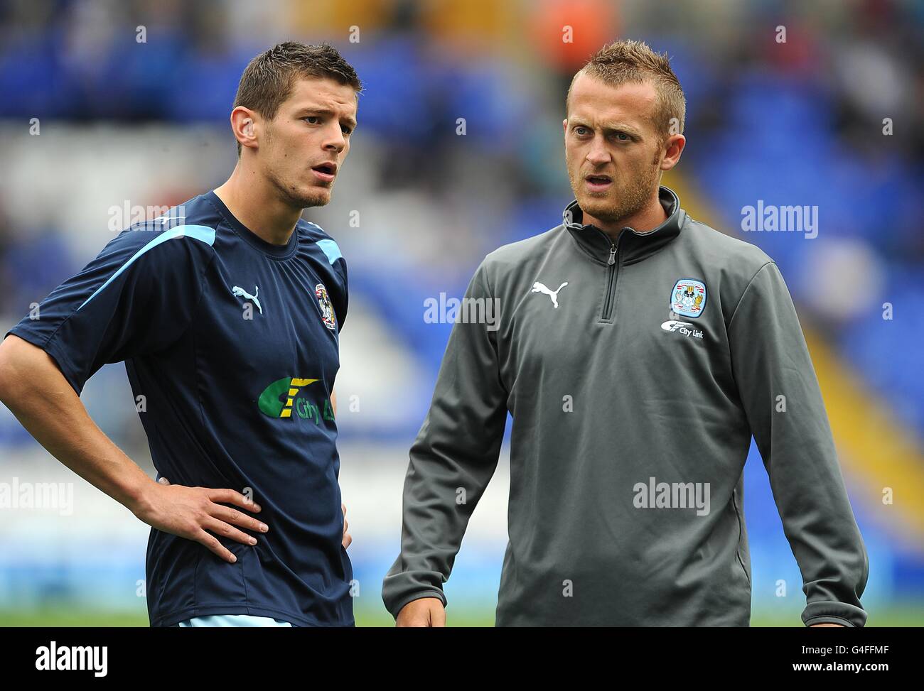 Coventry citys sammy clingan lukas jutkiewicz hi-res stock photography ...