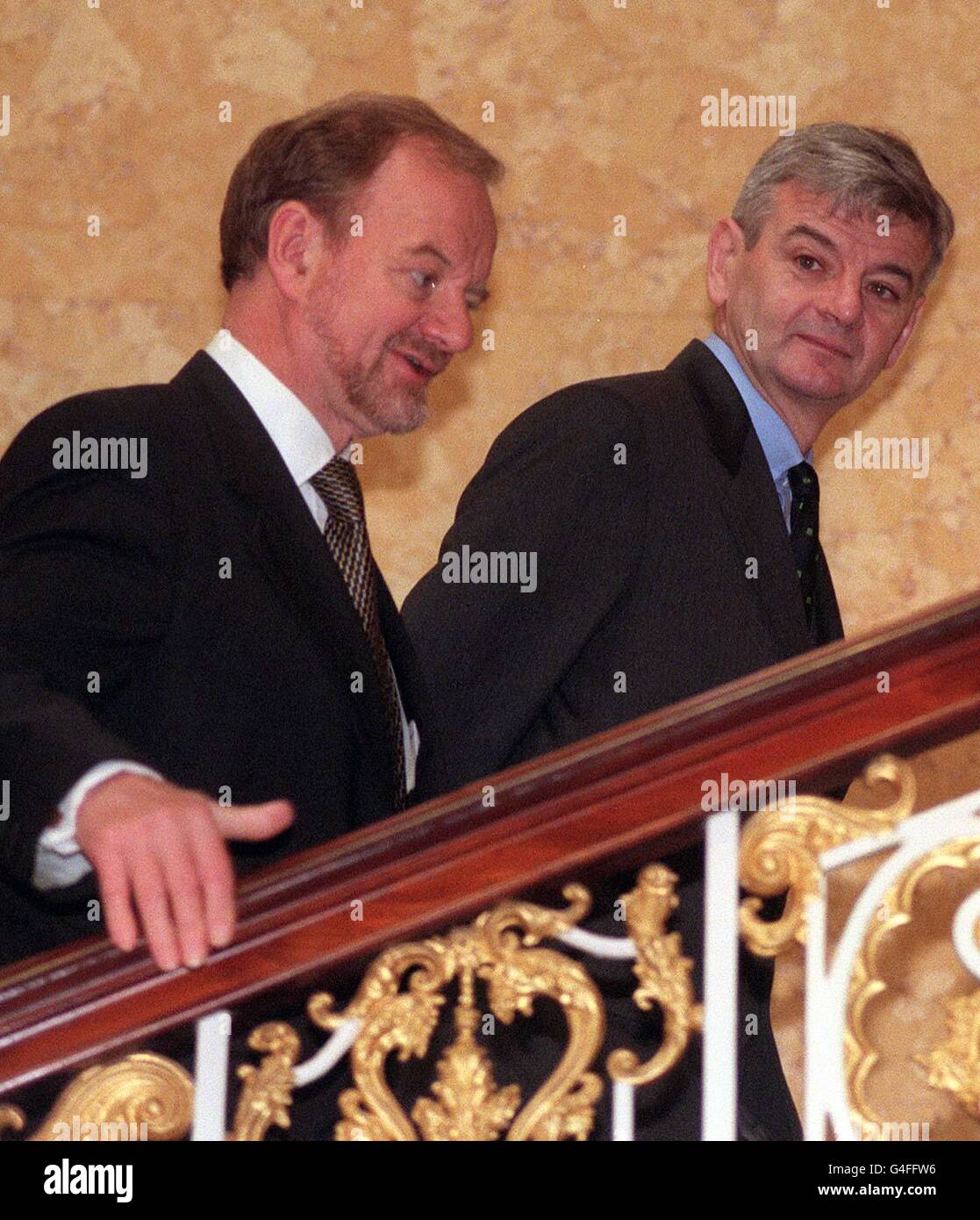 Foreign secretary robin cook left the new german foreign minister hi ...