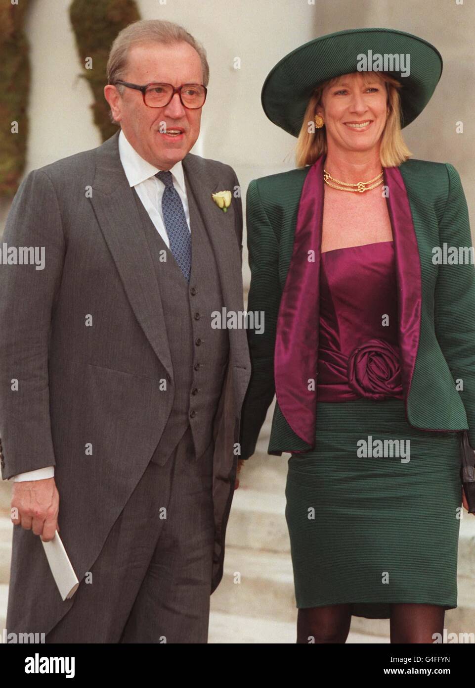 Sir David Frost His Wife Lady Carina High Resolution Stock Photography ...