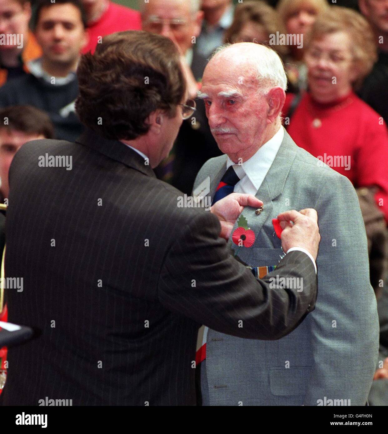 The French Ambassador pins the Legion of Honour on war veteran Robert ...
