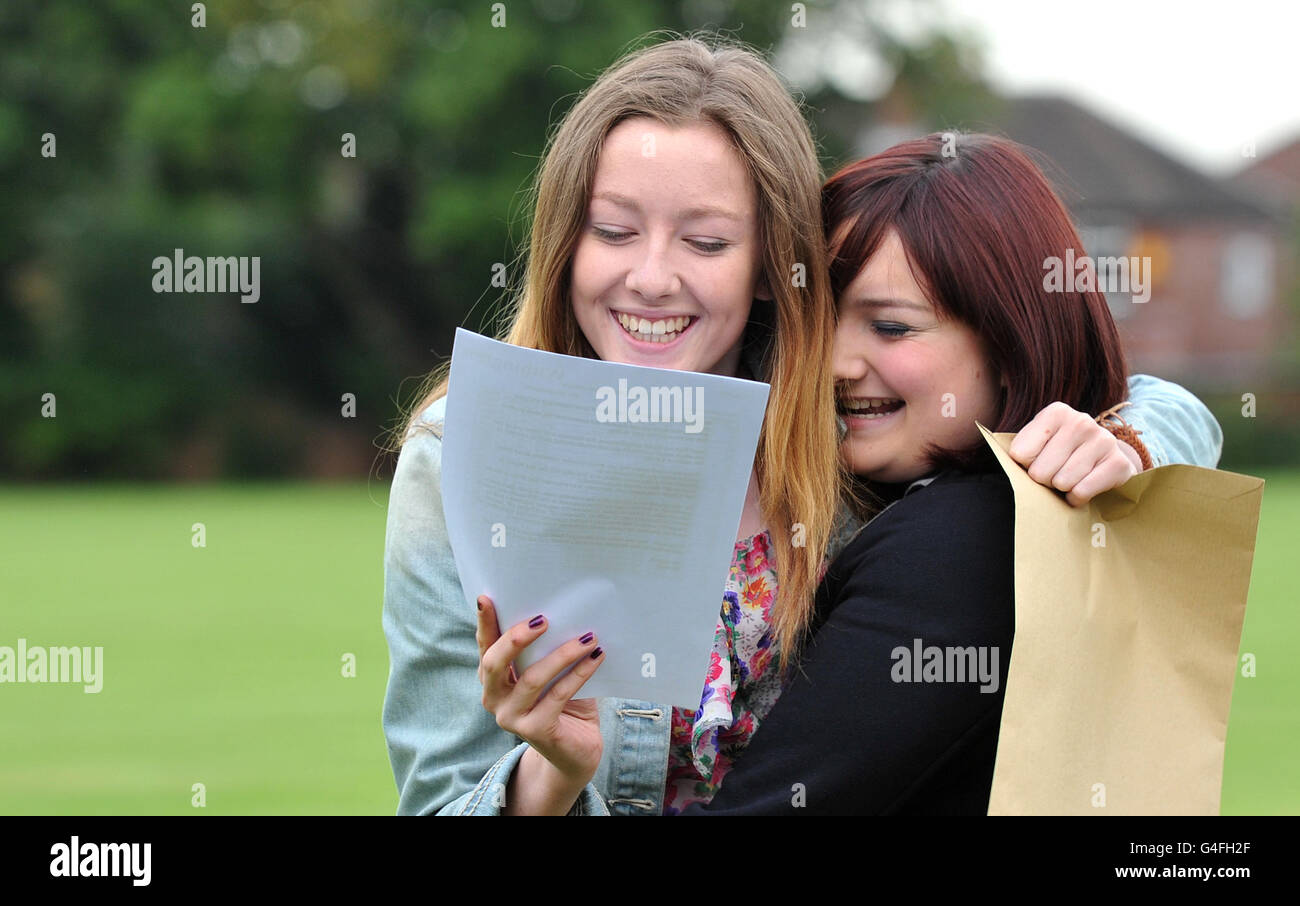 Celebrate receiving a level results hi-res stock photography and images ...