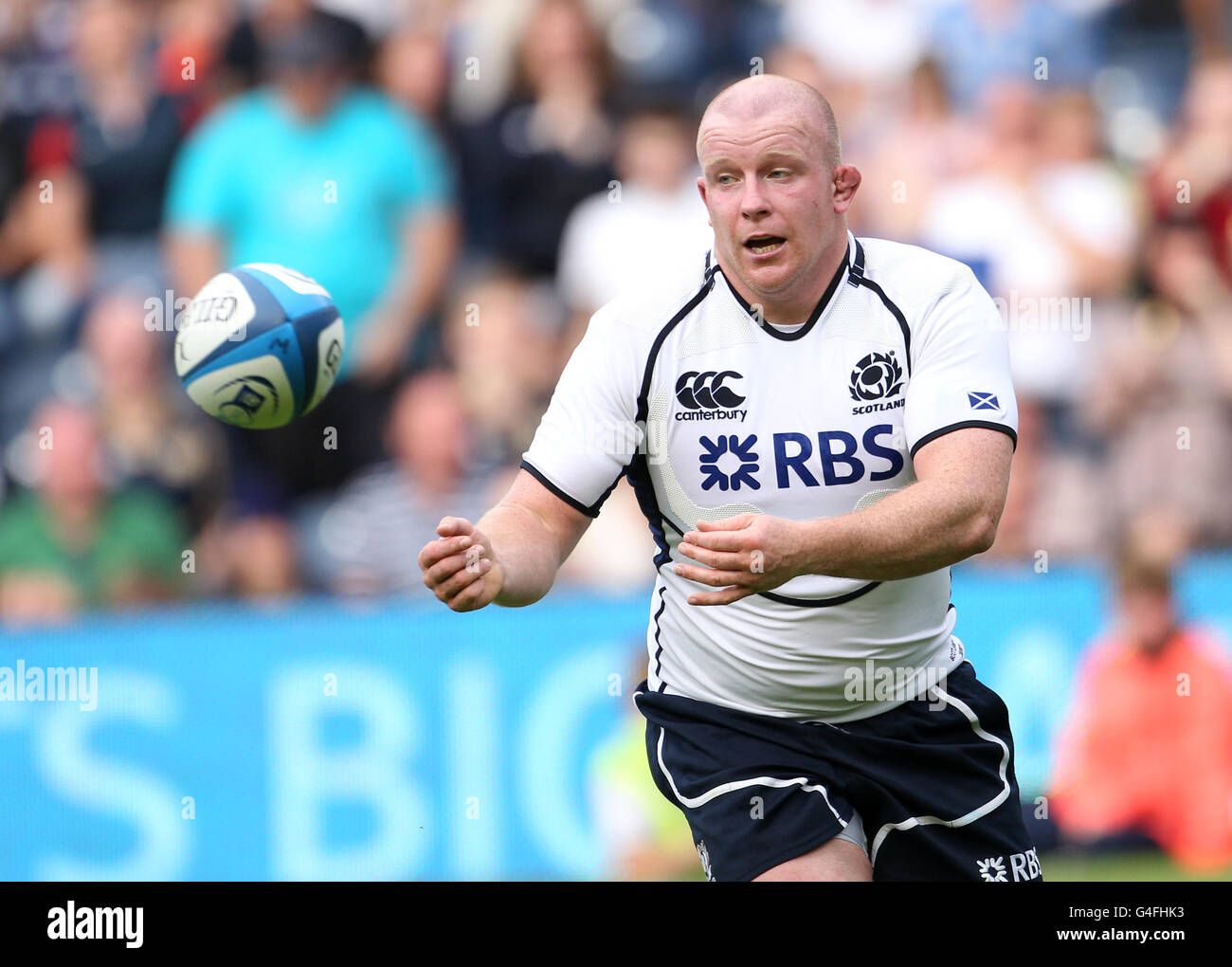 Scotland's Scott Lawson during the EMC Test at Murrayfield, Edinburgh ...