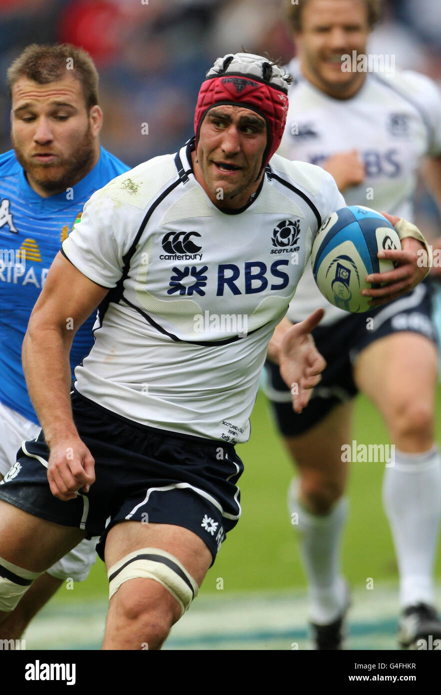 Scotlands kelly brown during the emc test at murrayfield hi-res stock ...