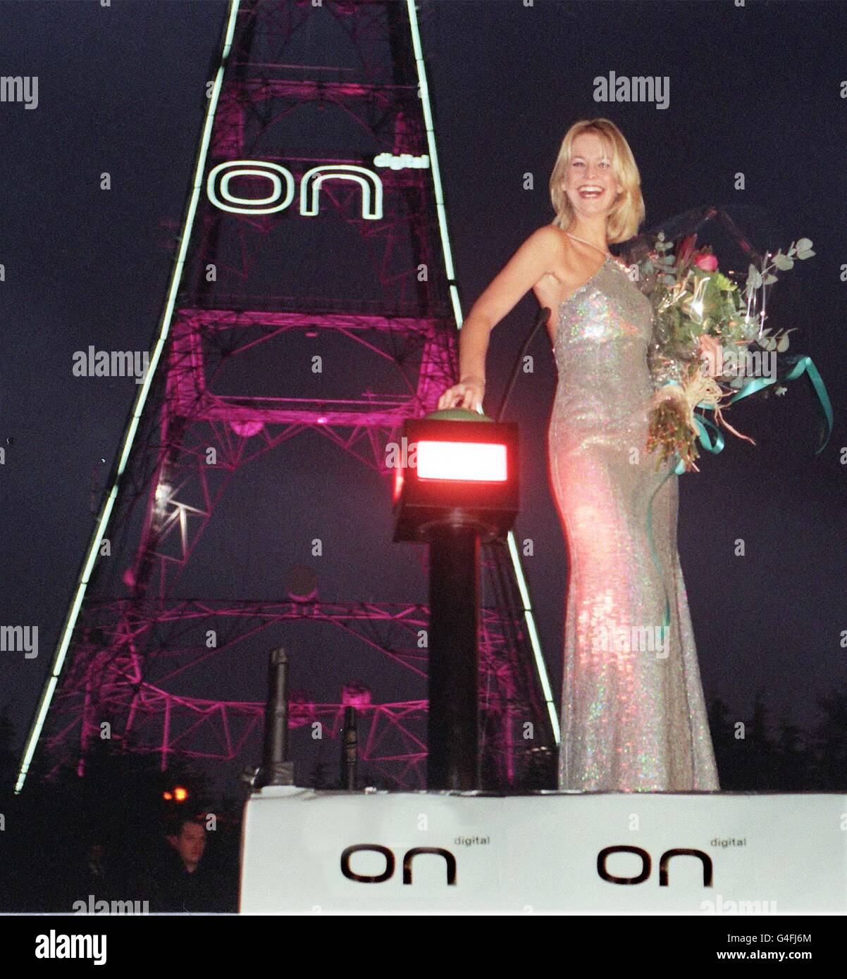Presenter Ulrika Jonsson threw the switch on Ondigital to light up ...
