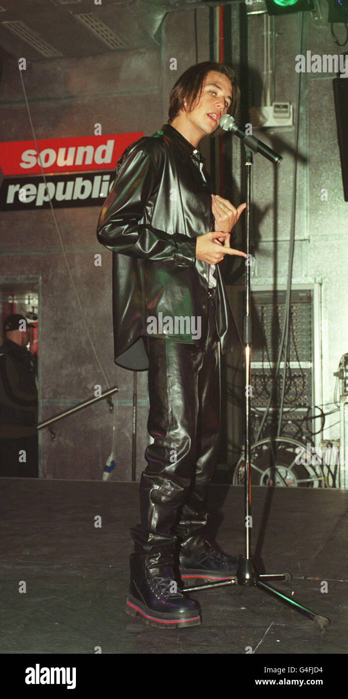 At the sound republic in londons leicester square hi-res stock ...