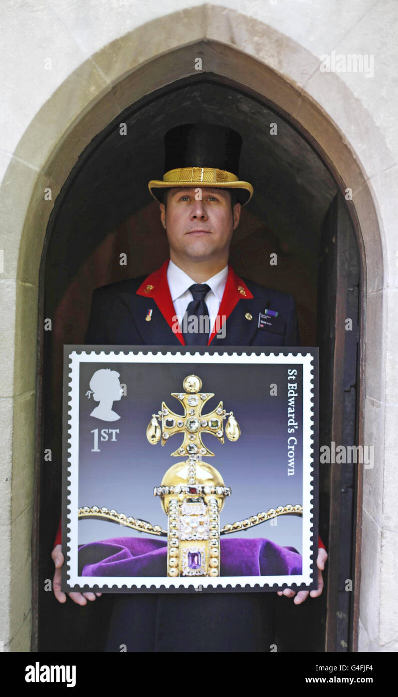 Royal Mail launches Crown Jewel stamps collection Stock Photo - Alamy