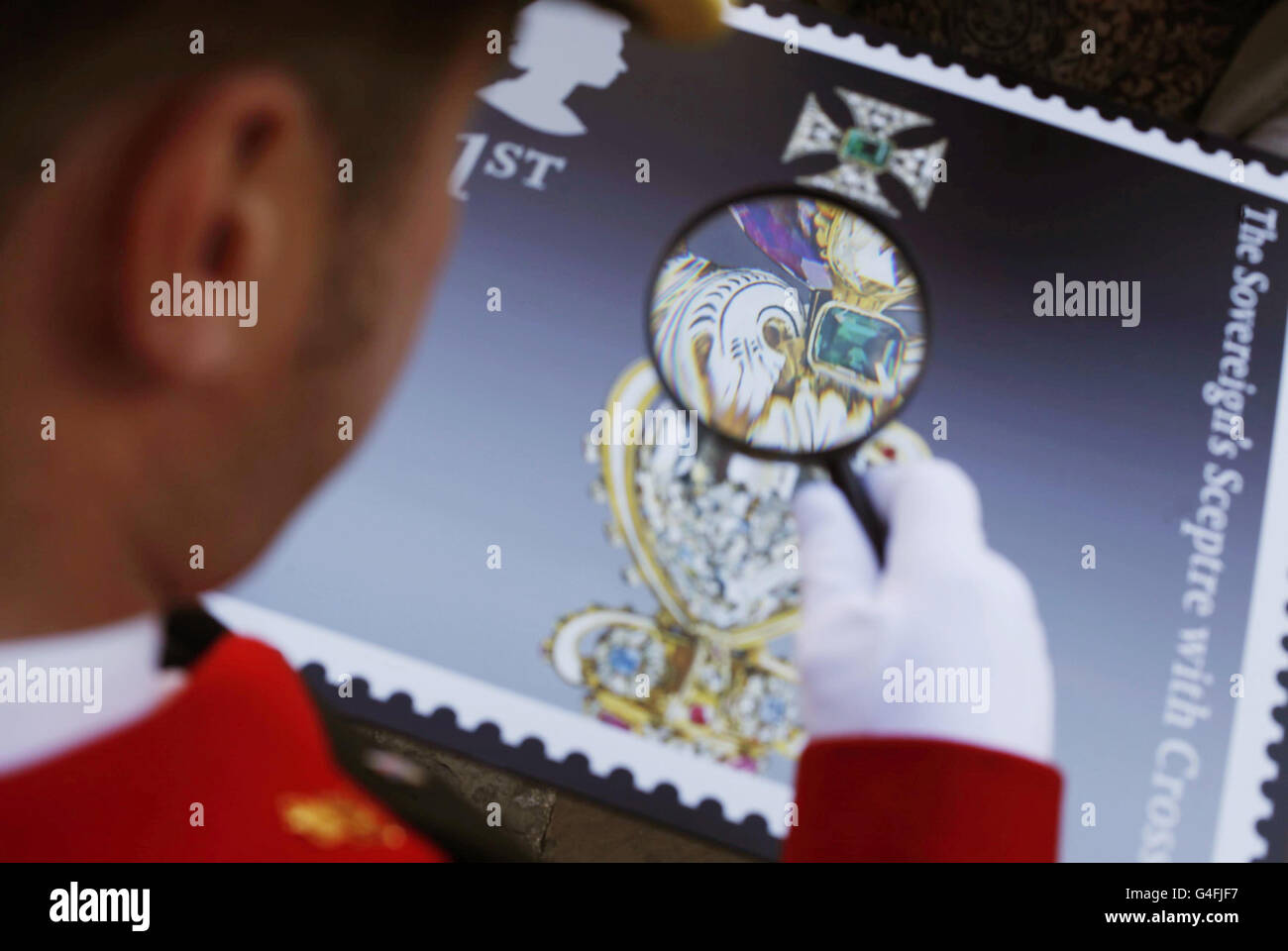 Royal Mail launches Crown Jewel stamps collection Stock Photo - Alamy