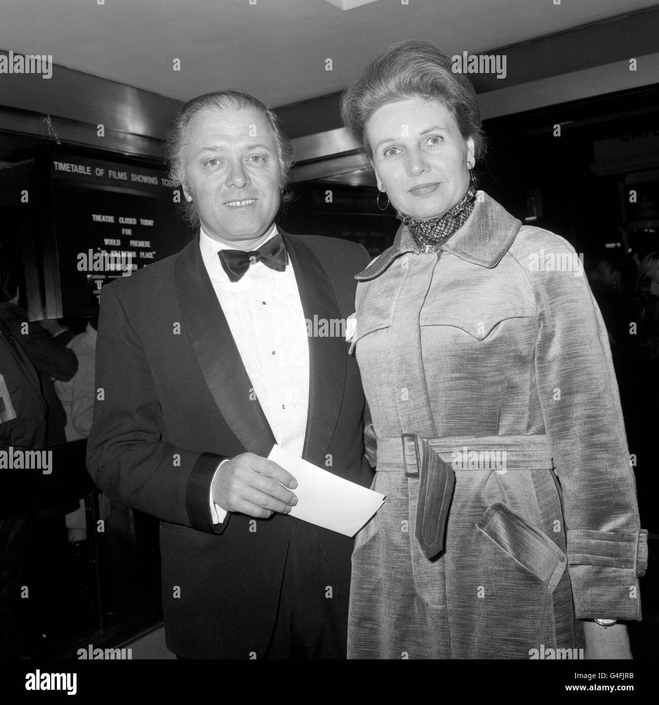 Actor Richard Attenborough with his actress wife Sheila Sim at the ...
