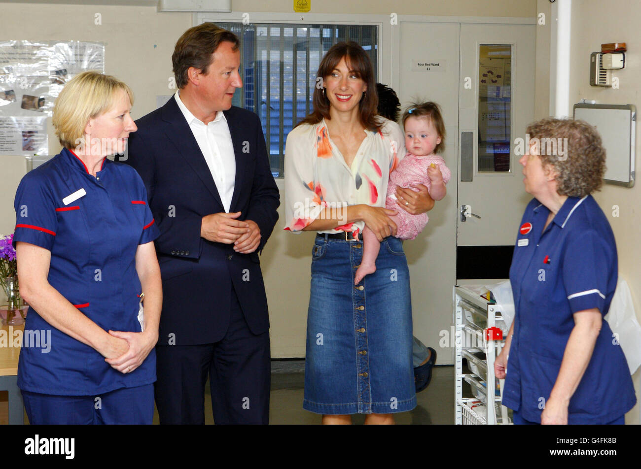 Cameron visits Royal Hospital in Truro Stock Photo - Alamy