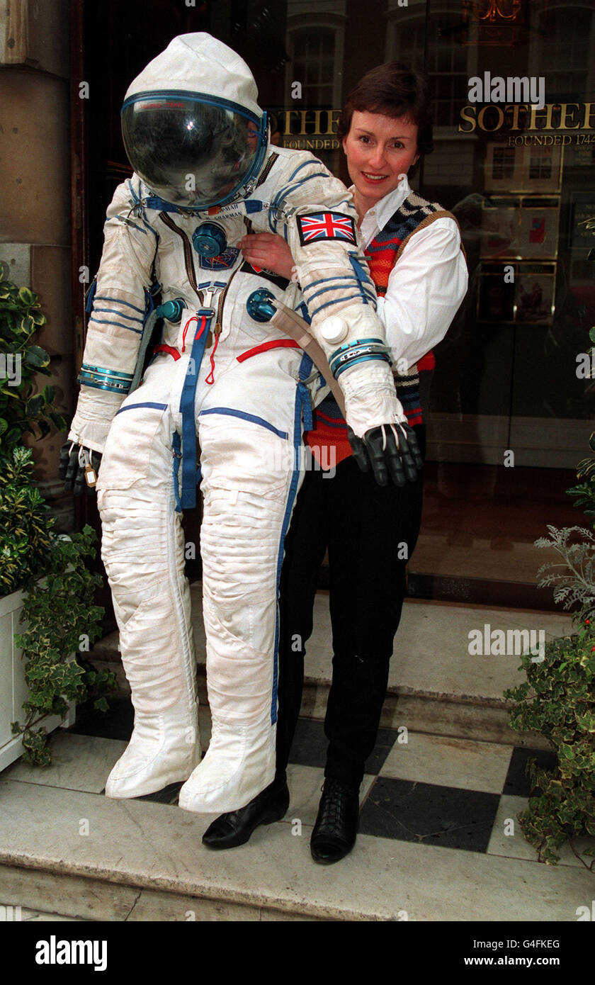 The 1991 space mission suit on public exhibition hi-res stock ...