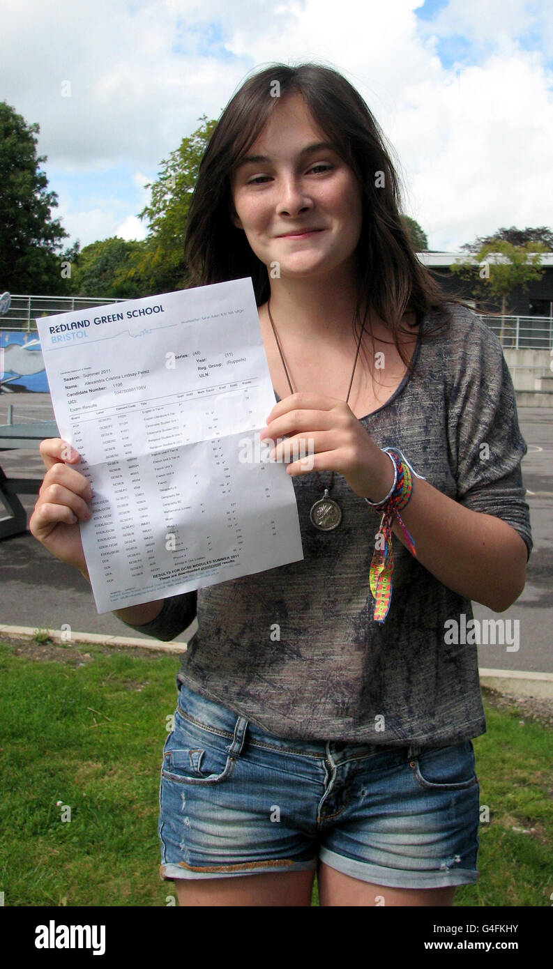 Celebrates receiving her gcse results hi-res stock photography and ...