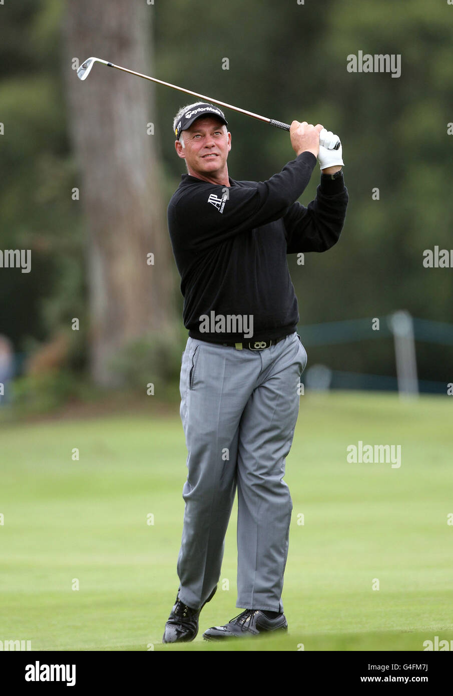 Northern Ireland's Darren Clarke during day one of the Irish Open Pro ...