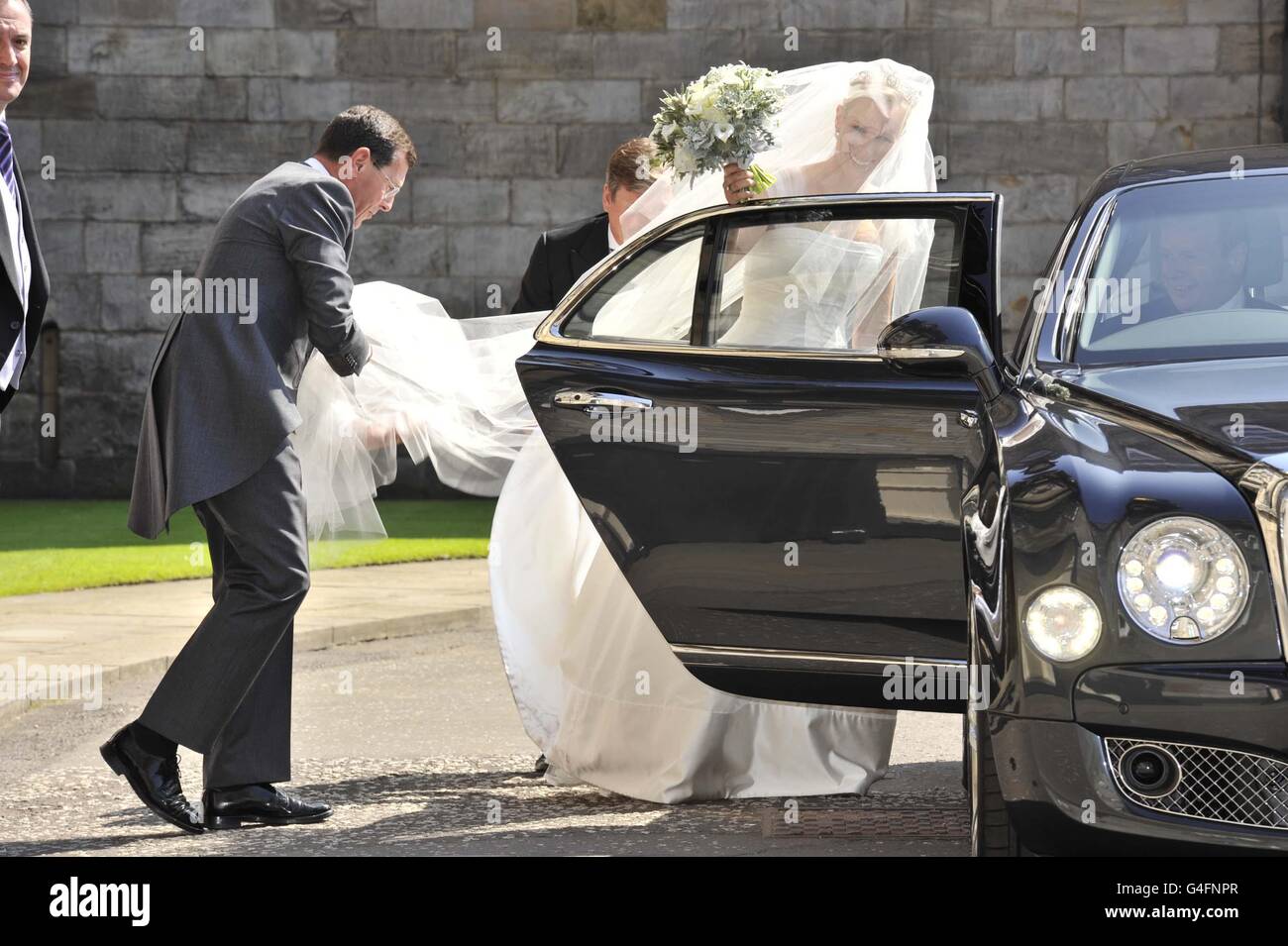Zara Phillips and Mike Tindall wedding Stock Photo - Alamy