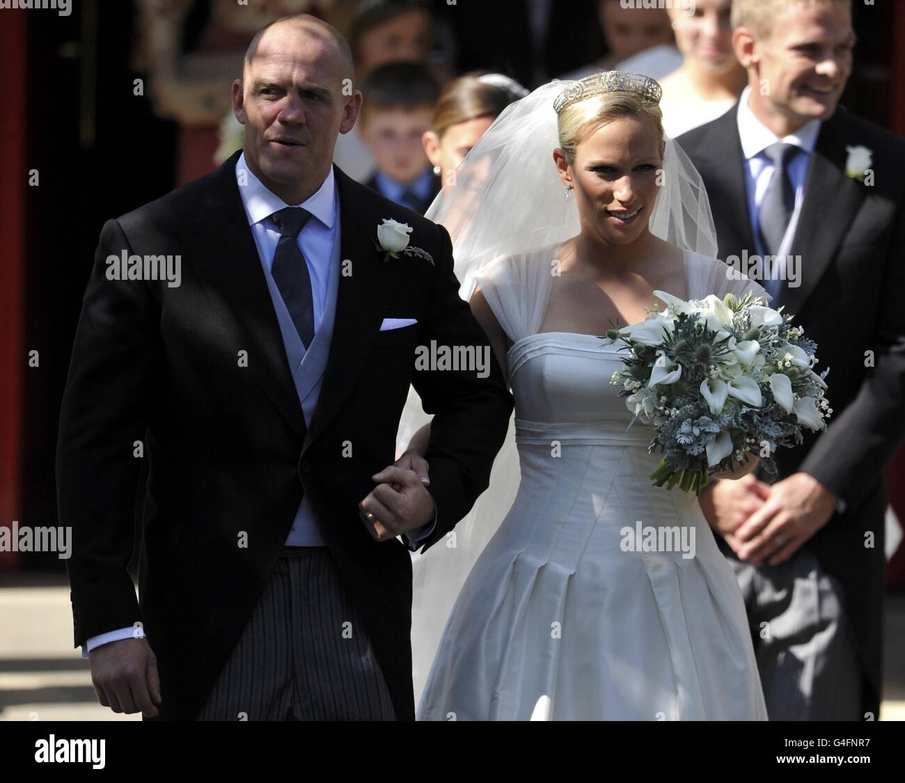 Zara Phillips and Mike Tindall wedding Stock Photo - Alamy