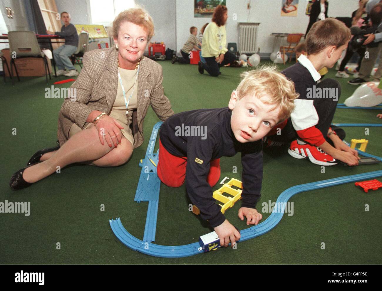 Helen Liddell, Minister for Education from the Scottish Office, with ...