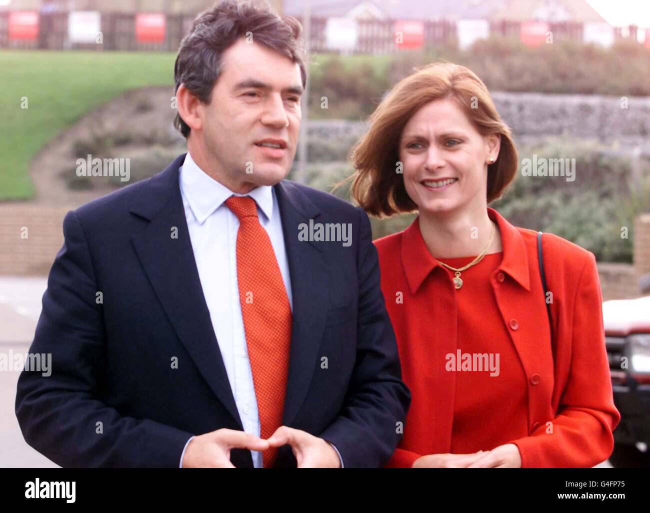 LABOUR Brown & Sarah Stock Photo - Alamy
