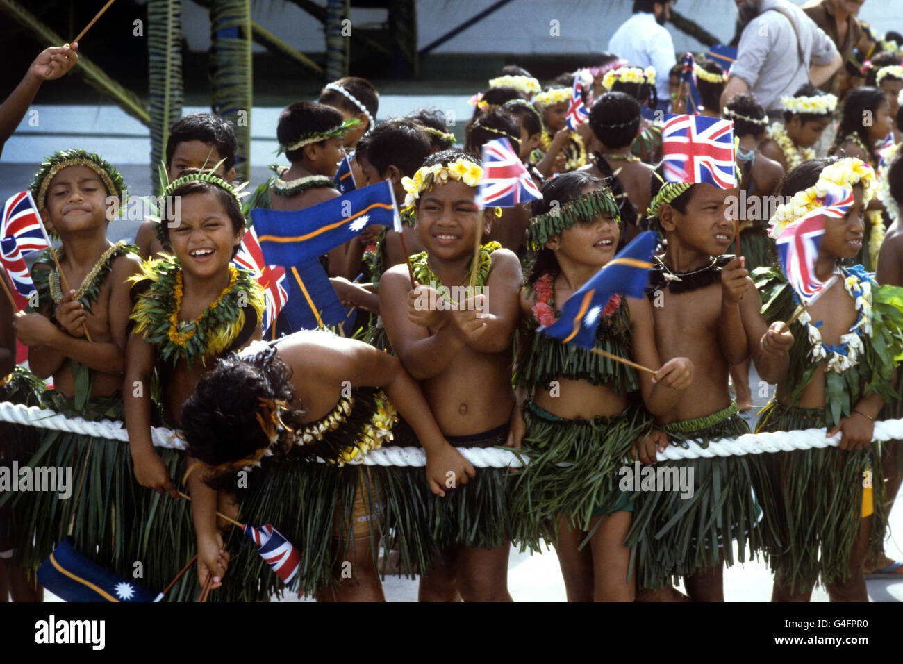 On her visit to the island nation of nauru hi-res stock photography and ...