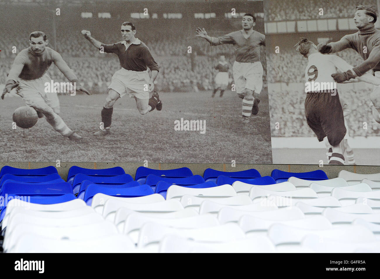 A view of the seating and artwork inside of St Andrew's Stock Photo - Alamy