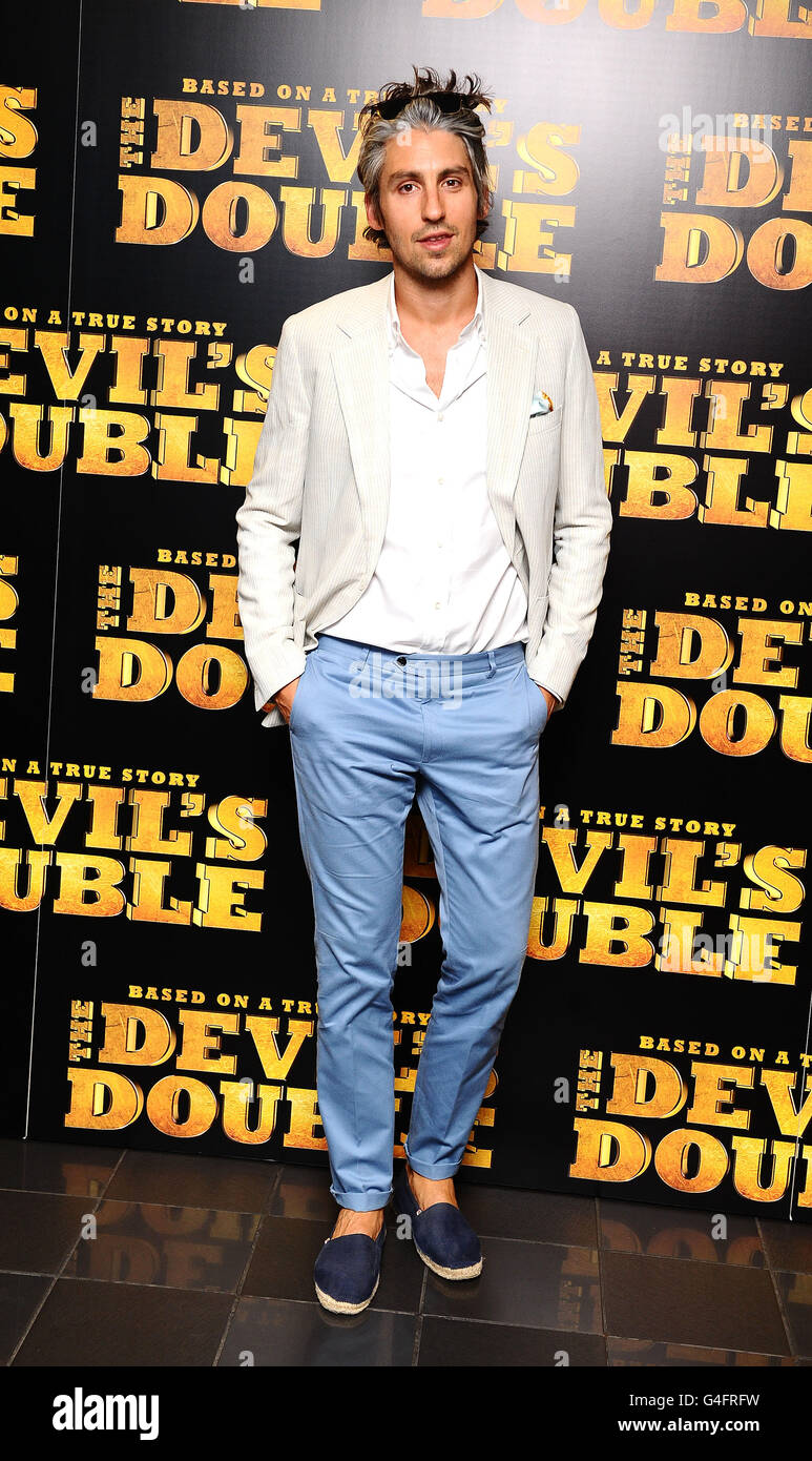 George Lamb arrives at the premiere of The Devil's Double at the Vue ...