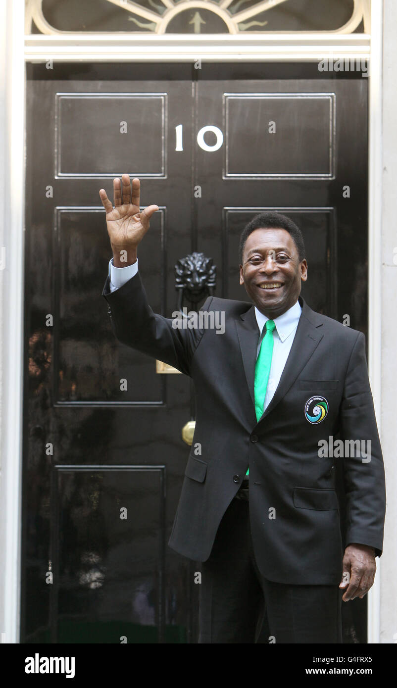 Pele at Number 10 Stock Photo - Alamy