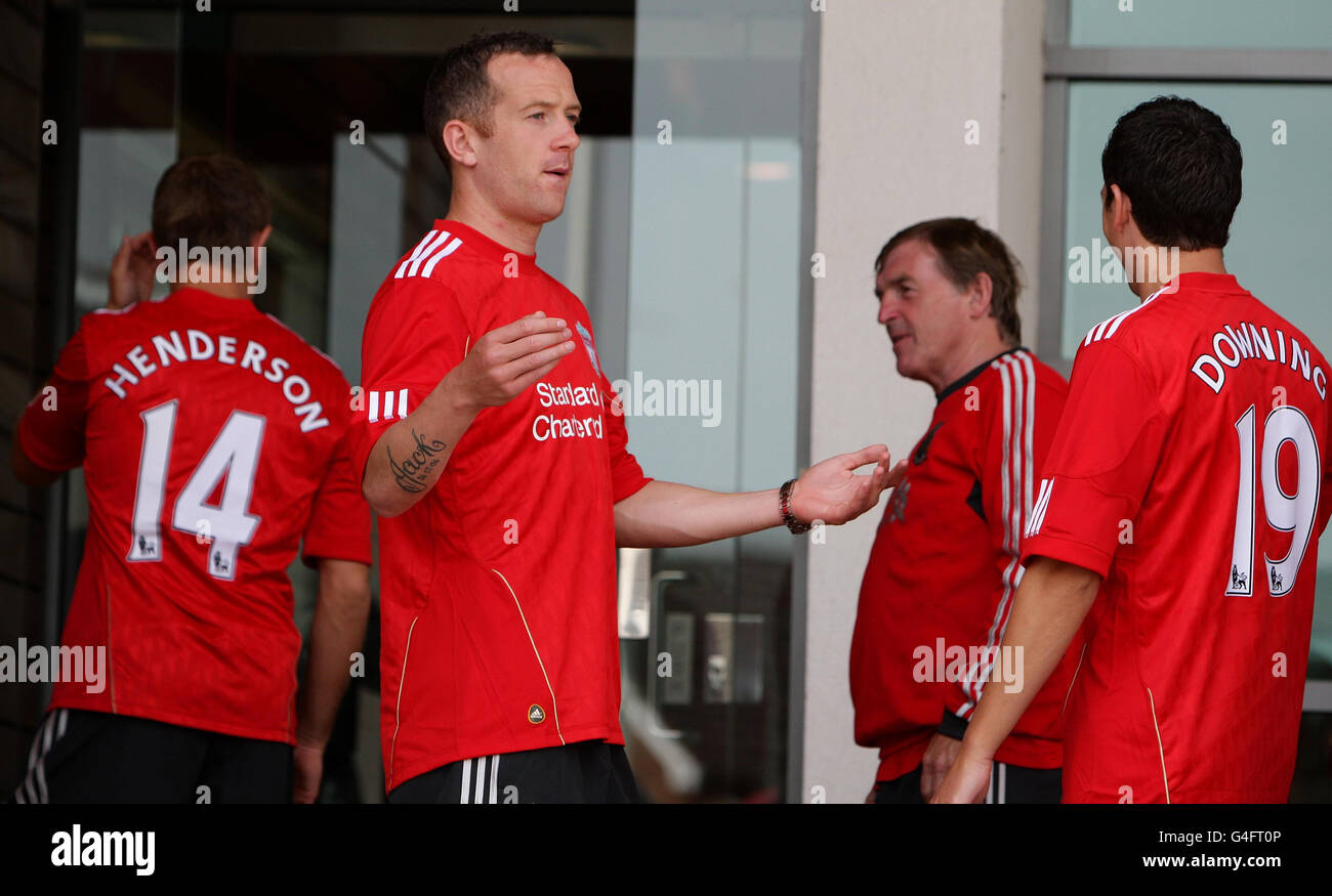 New Liverpool signings (left to right) Jordan Henderson, Charlie Adam ...