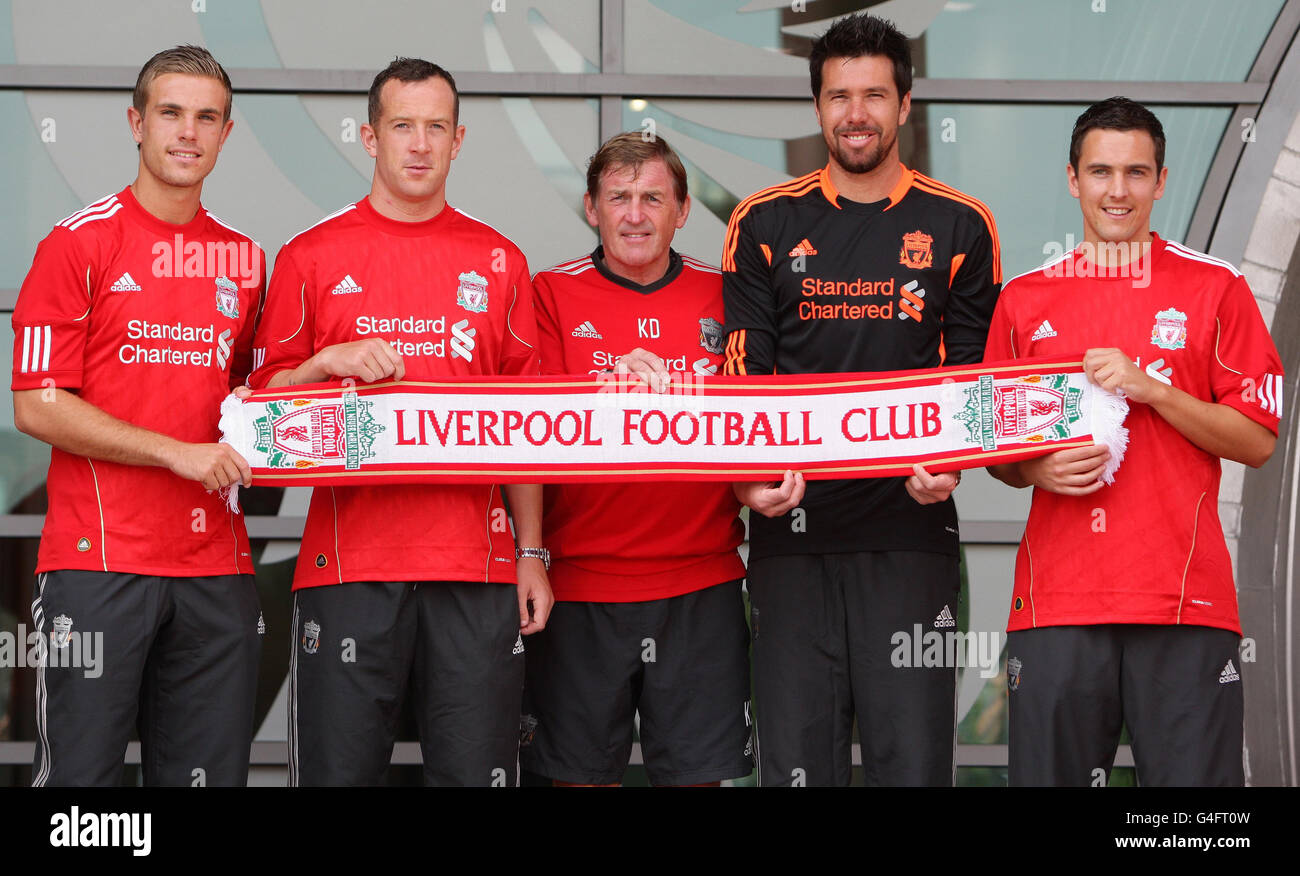 New Liverpool signings (left to right) Jordan Henderson, Charlie Adam ...