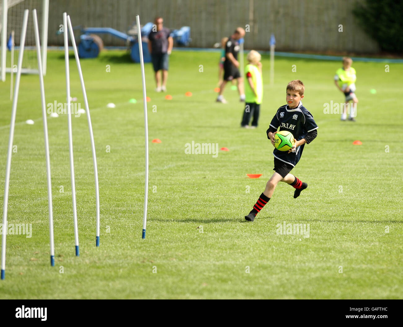 Rugby coach kids hi-res stock photography and images - Alamy