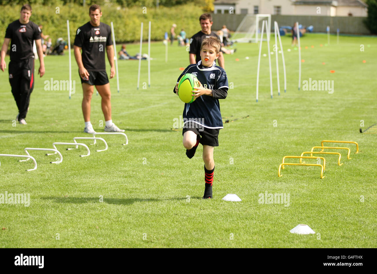 Rugby Union - Kids skills camp - St Andrews Stock Photo - Alamy