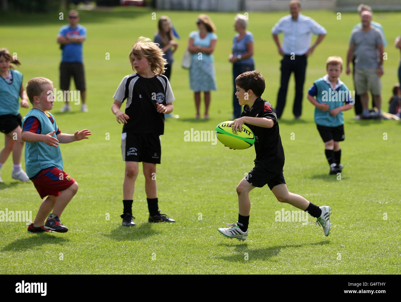 Rugby coach kids hi-res stock photography and images - Alamy