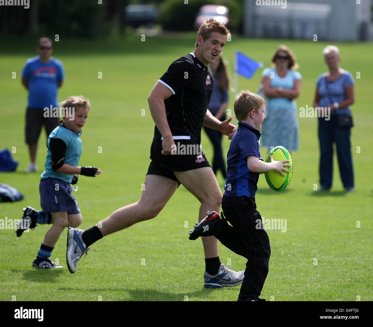 Rugby Union - Kids skills camp - St Andrews Stock Photo - Alamy