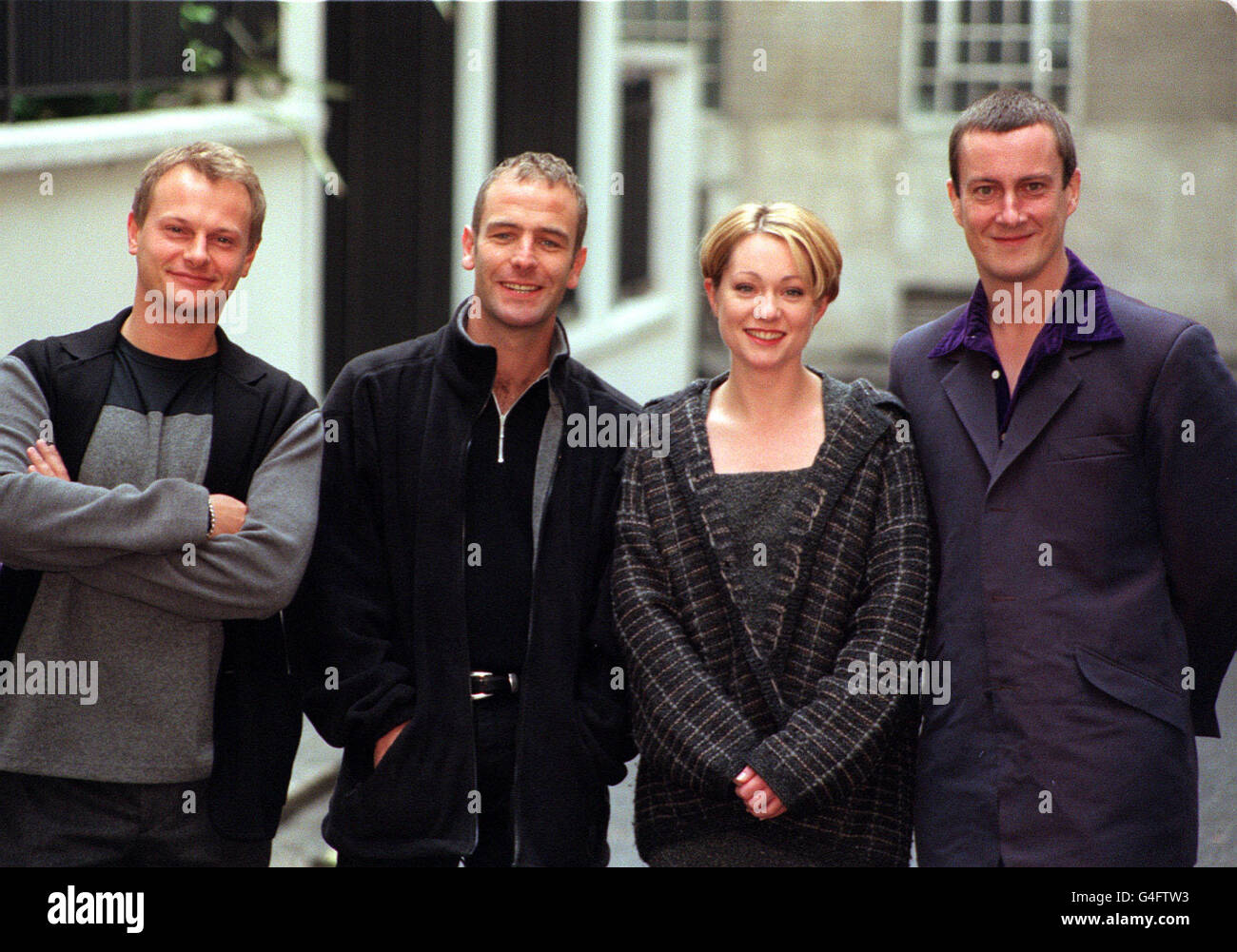 (L-R) ACTORS NEIL STUKE, ROBSON GREEN, EMILY JOYCE AND STEPHEN ...