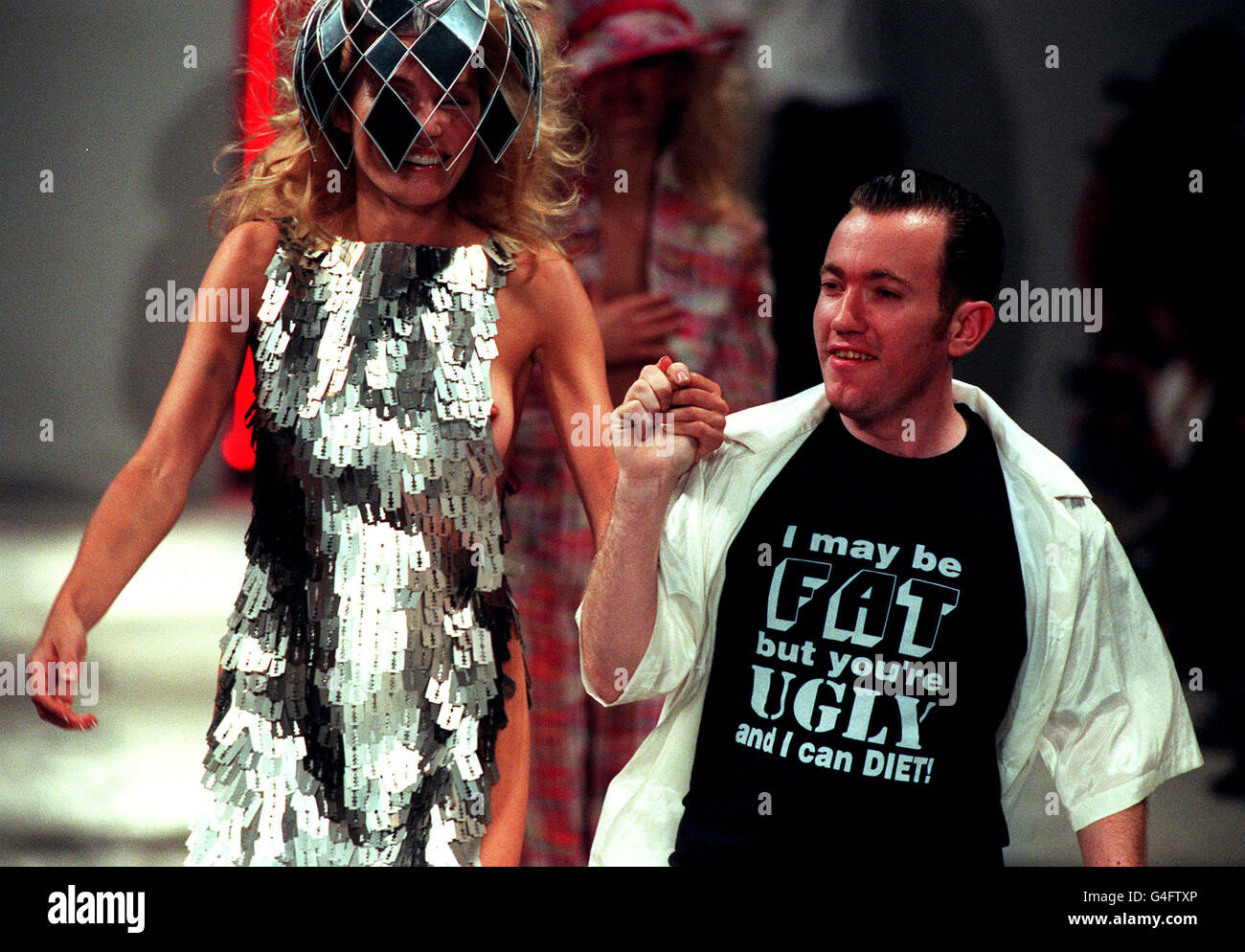 Fashion designer andrew groves model kaja wunder hi-res stock ...