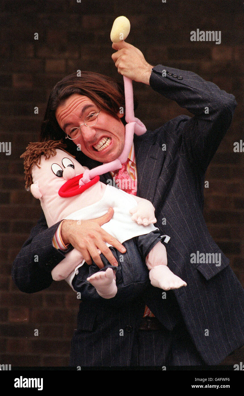 Gus Gutz with his inventor, Larry Schwarz, at the Toy '98 showcase of ...