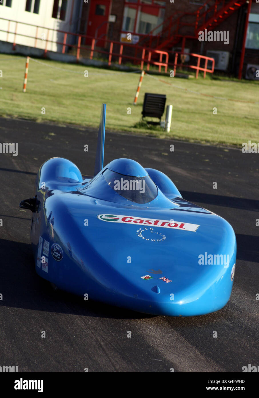 The high-speed electric powered Bluebird at BAE Systems, in Filton ...