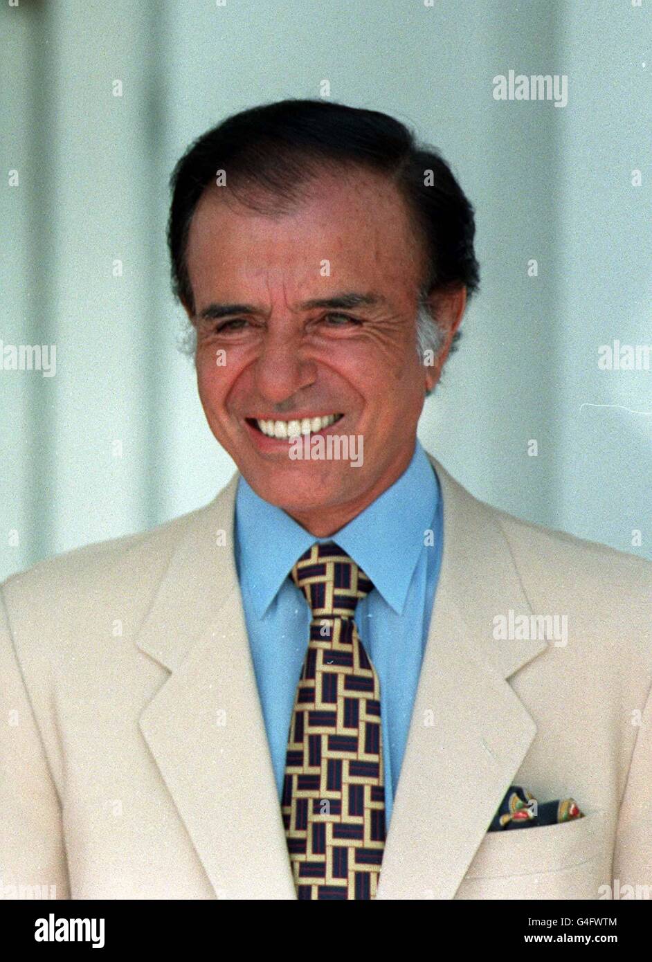 Argentine president carlos menem hi-res stock photography and images ...