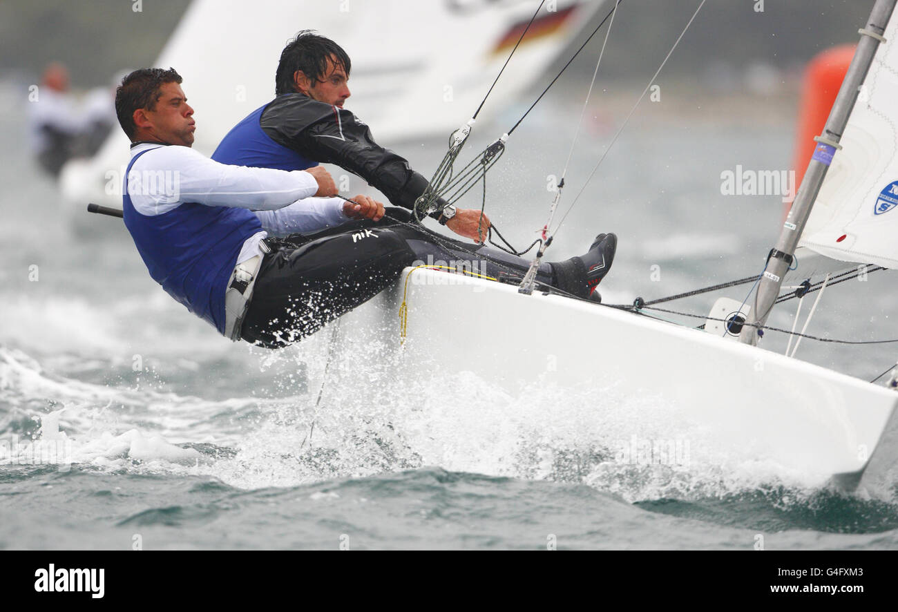 Irish Olympic hopefuls Peter O'Leary (right) and David Burrows during ...