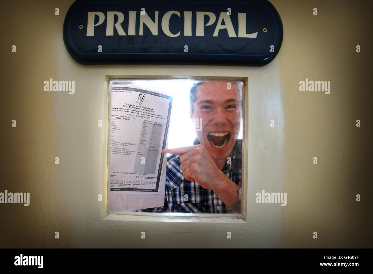 Exam results in Ireland Stock Photo - Alamy