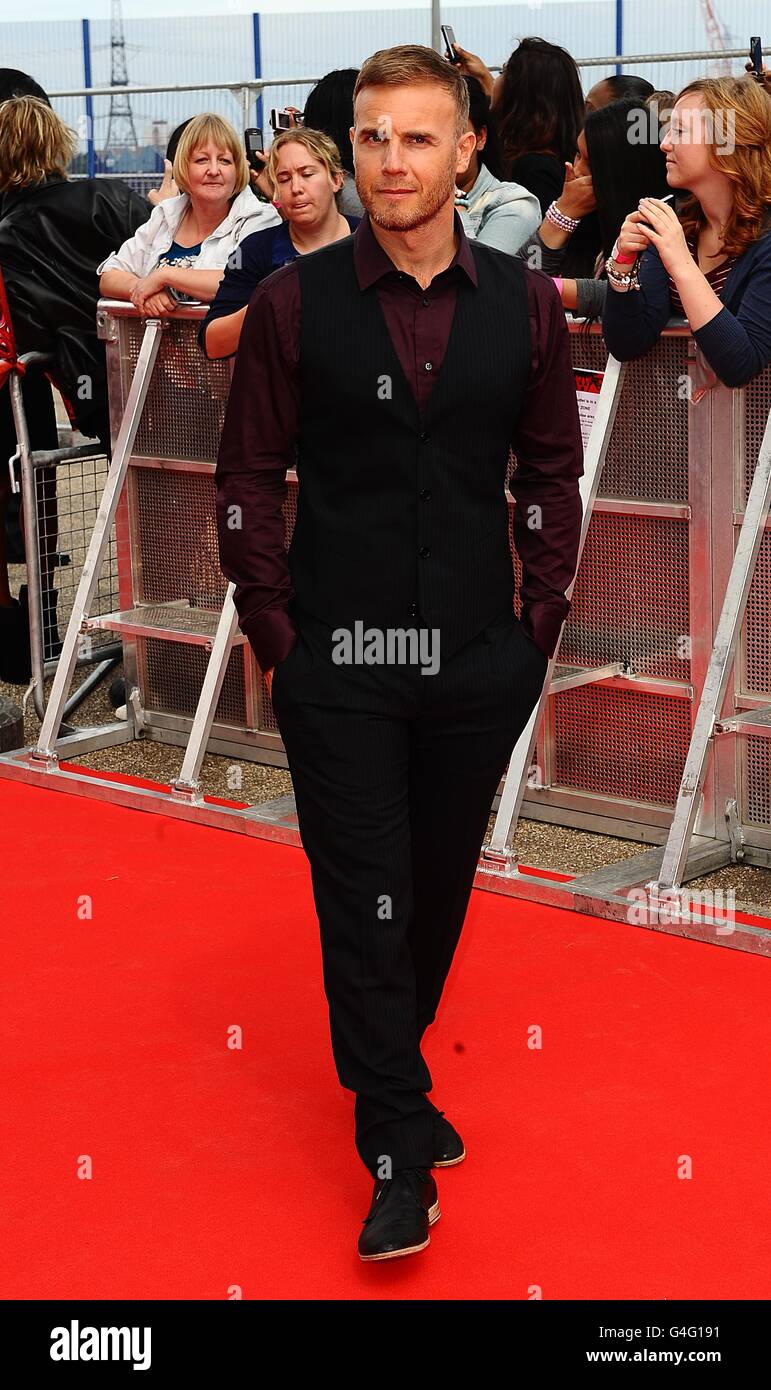 Gary Barlow arriving for the X Factor Press Launch, at CineWorld, O2 ...