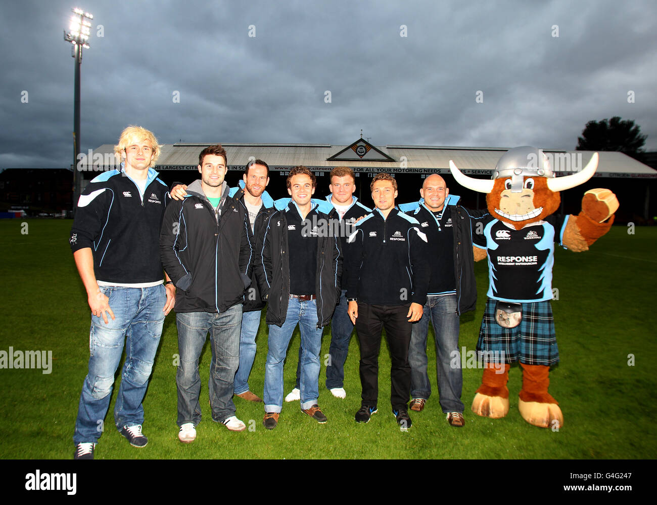 Glasgow warriors players richie gray hi-res stock photography and ...