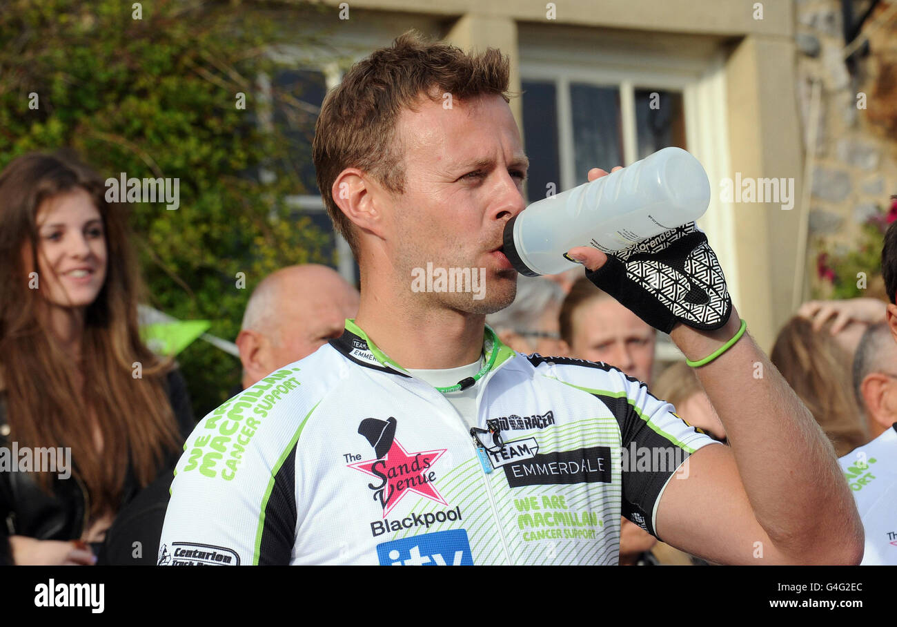 Emmerdale actor Tom Lister prepares for the start of the Macmillan ...