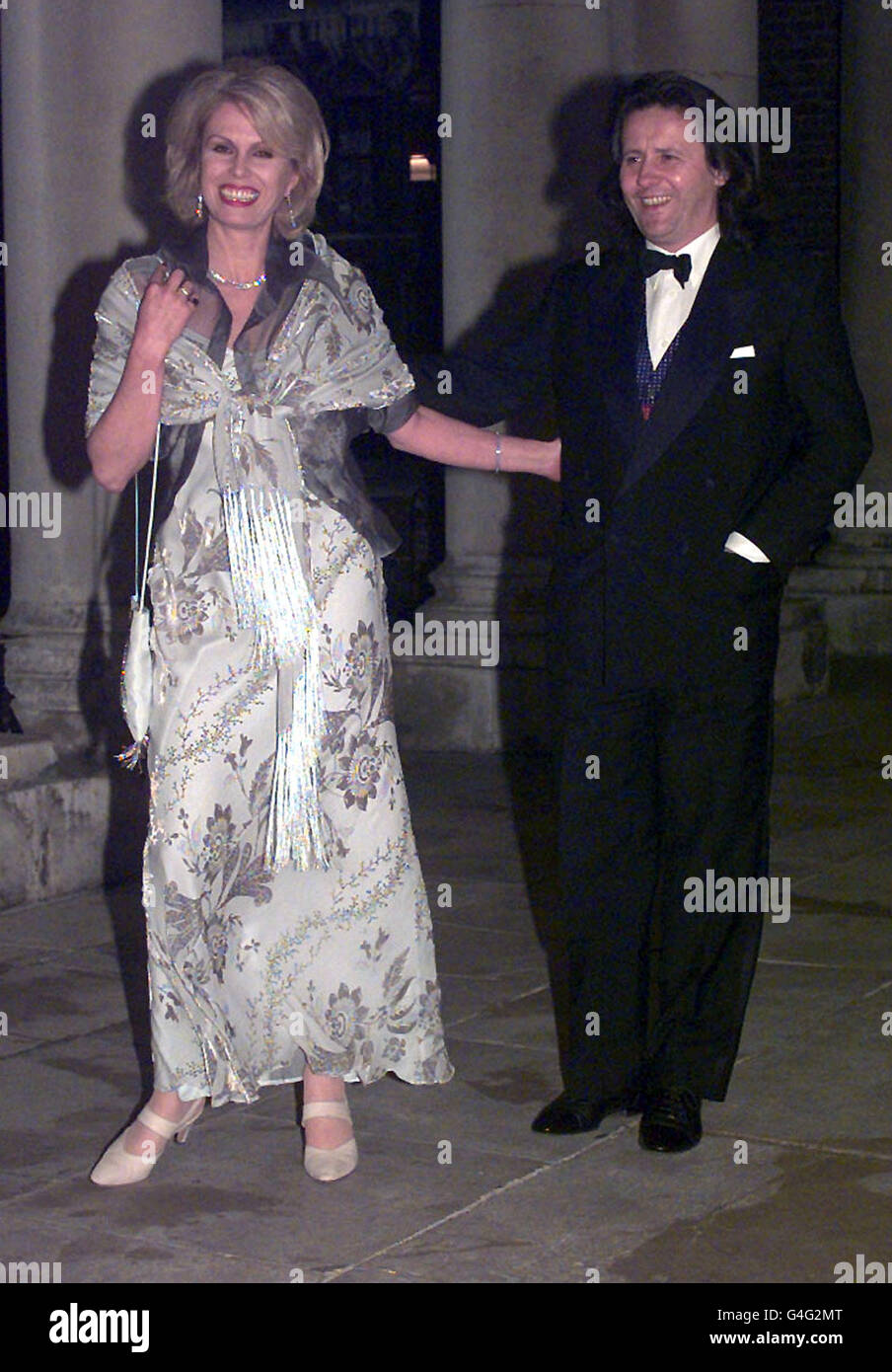 Actress Joanna Lumley and her partner Stephen Barlow arrive at Hampton ...