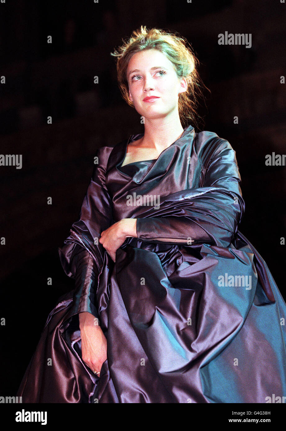 Eva Rice models a dress designed by Vivienne Westwood at the Dolls ...