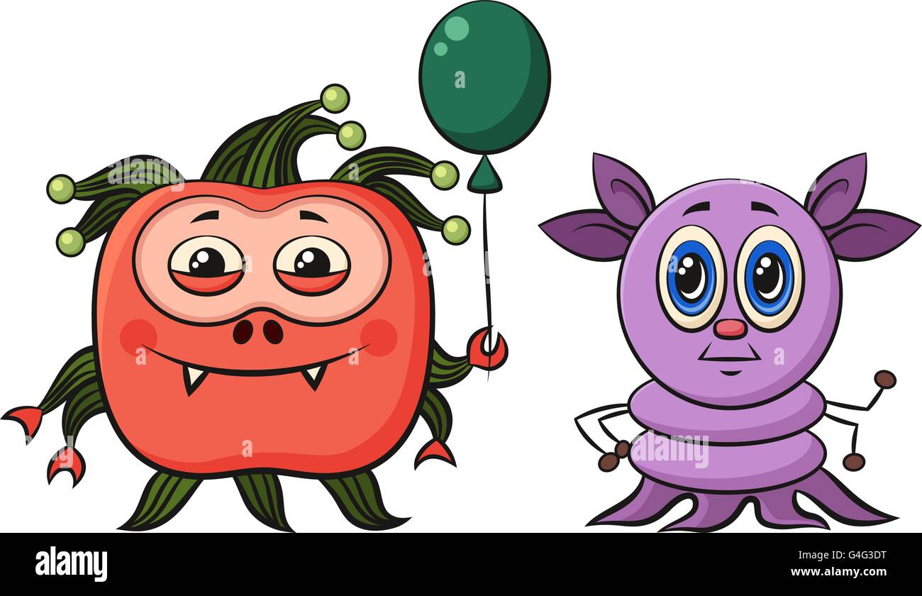 Cartoon Monsters Set Stock Vector Image & Art - Alamy