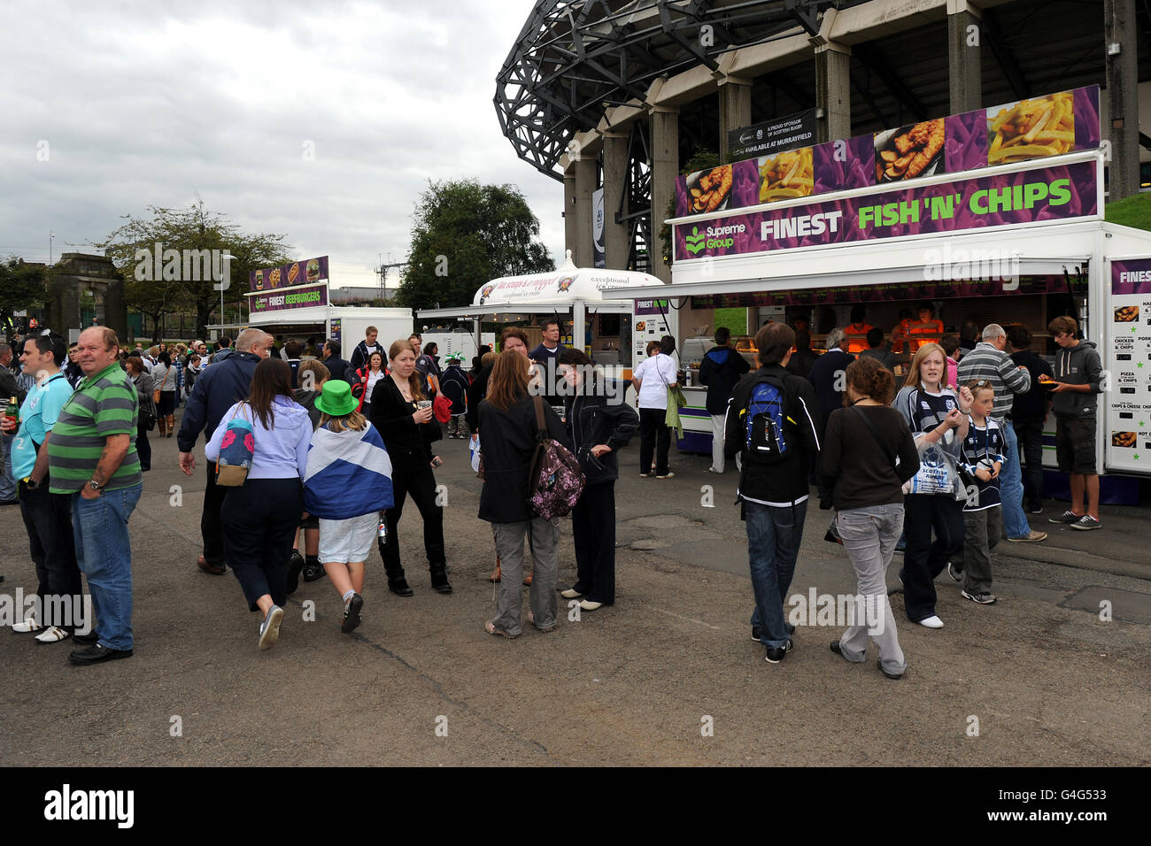 Catering van murrayfield hi-res stock photography and images - Alamy