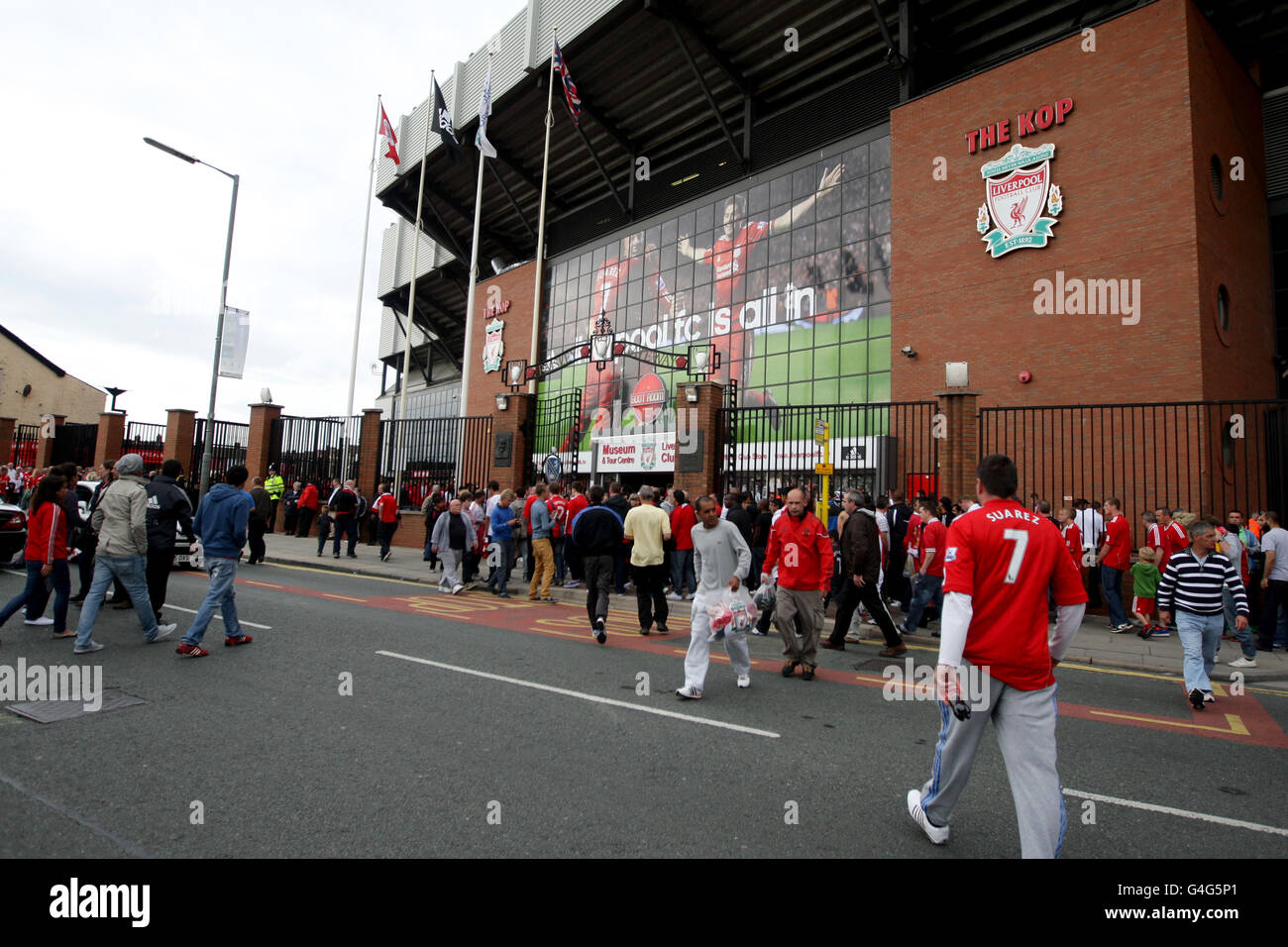 Soccer - Pre Season Friendly - Liverpool v Valencia - Anfield. Fans ...
