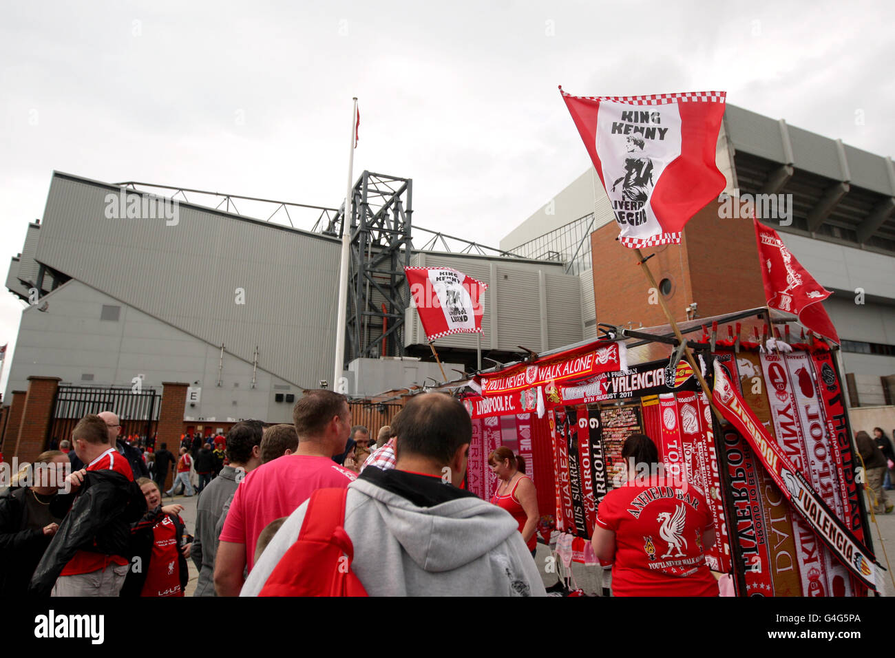 Soccer - Pre Season Friendly - Liverpool v Valencia - Anfield. Fans ...