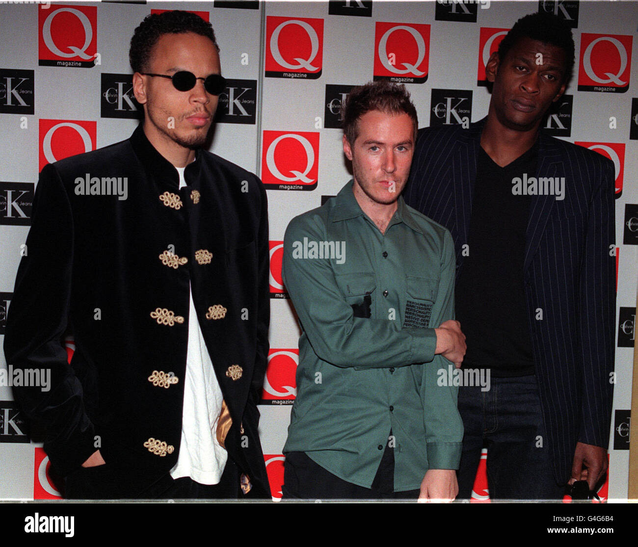 PA NEWS PHOTO 30/10/98 THREE MEMBERS OF THE BAND MASSIVE ATTACK AT THE ...