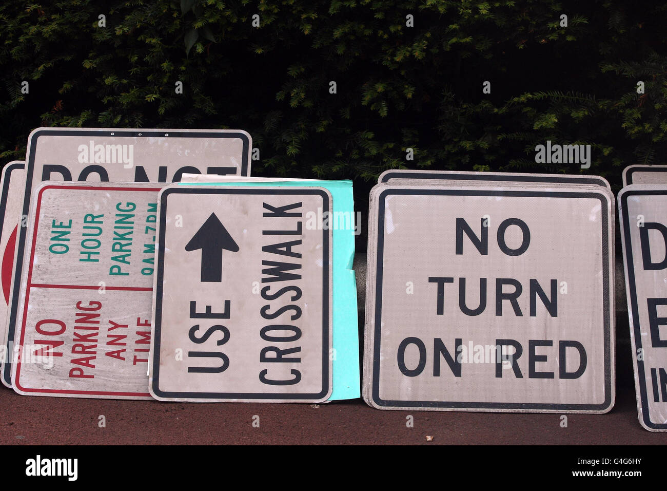 American style signs in preparation for the filming of World War Z in ...