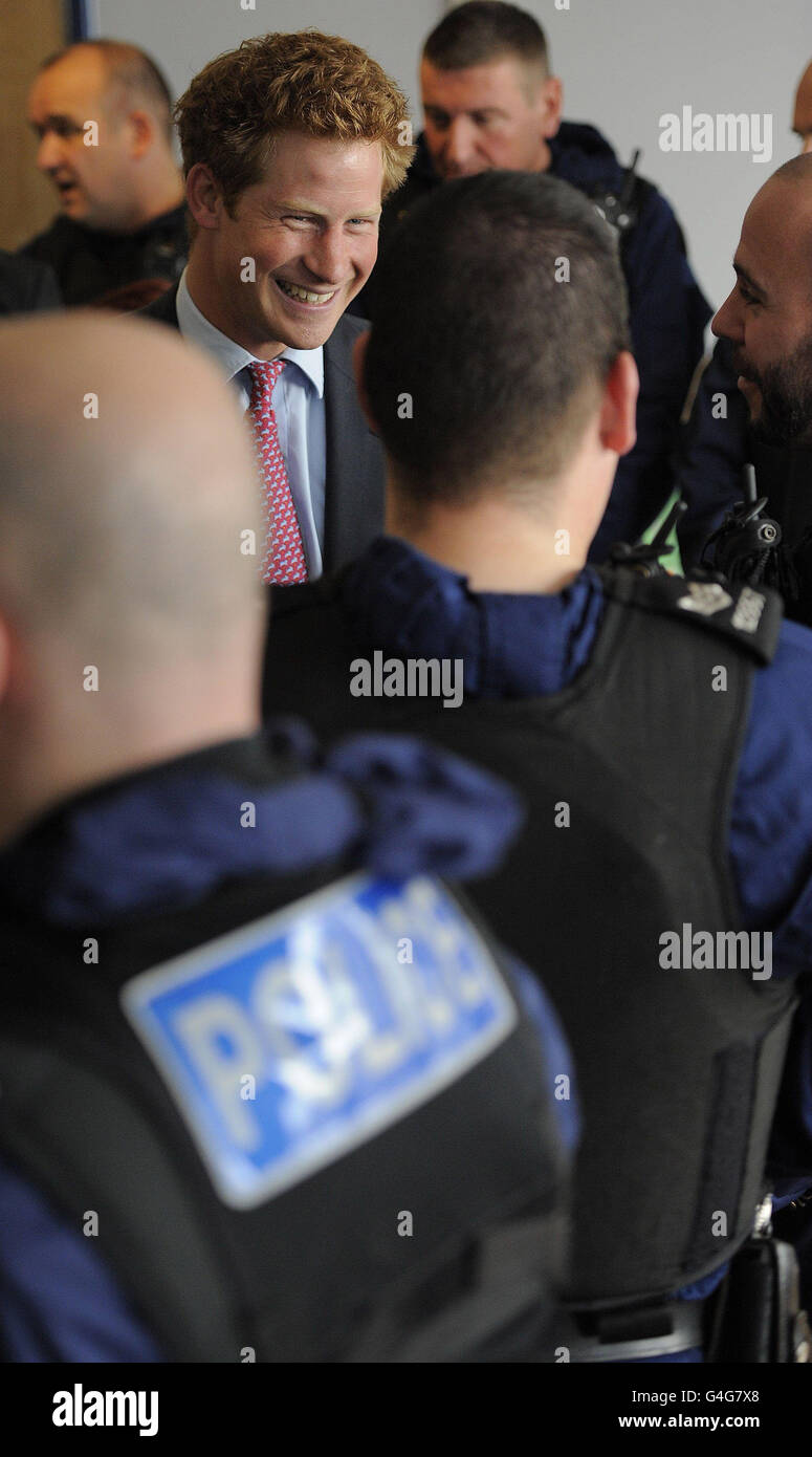 Police shooting half length mid smiling riot riots rioting looting hi ...